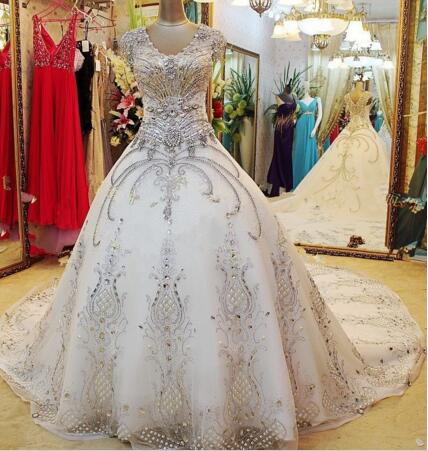 Marry Latest Design Ball Gown Wedding Dress 2016 Bridal Gown Scoop Cap ...